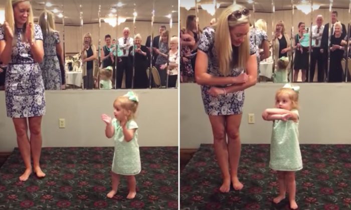 Une adorable petite fille de 2 ans fait une gigue irlandaise après des ...