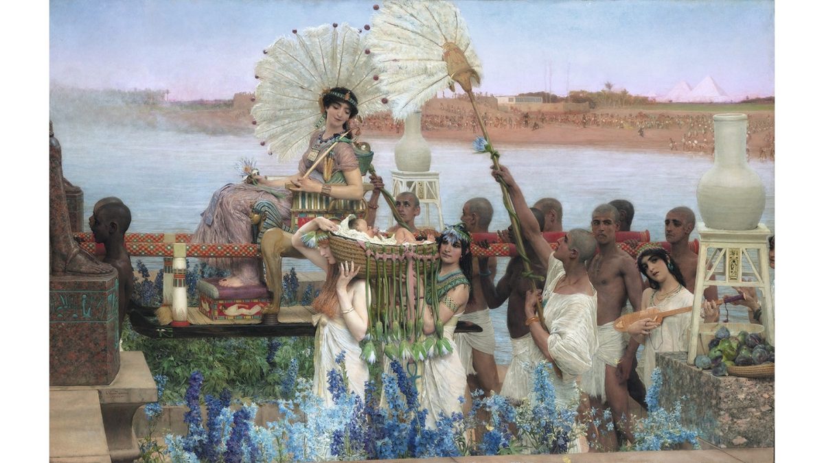 Exploration du tableau "La Découverte de Moïse" de Sir Lawrence Alma-Tadema